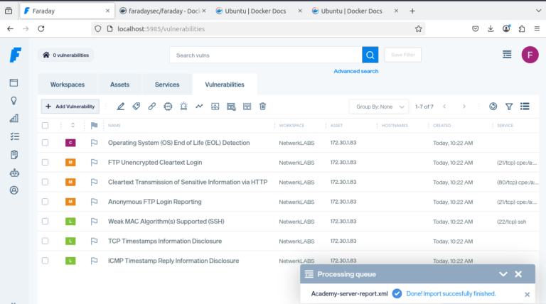 Vulnerability Management: FARADAY – NetwerkLABS