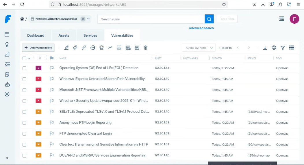 Vulnerability Management: FARADAY – NetwerkLABS