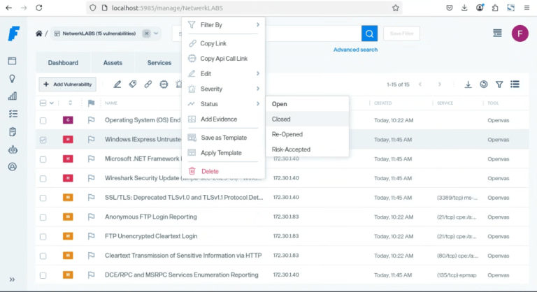 Vulnerability Management: FARADAY – NetwerkLABS