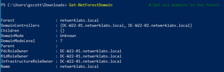 Active Directory Enumeration with PowerView – Netwerk_LABS