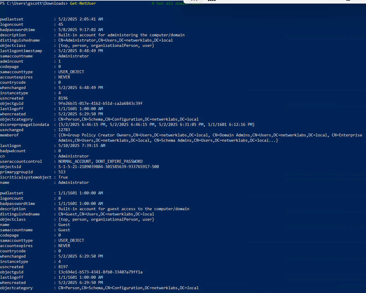 Active Directory Enumeration with PowerView – Netwerk_LABS
