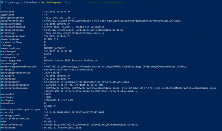 Active Directory Enumeration with PowerView – Netwerk_LABS